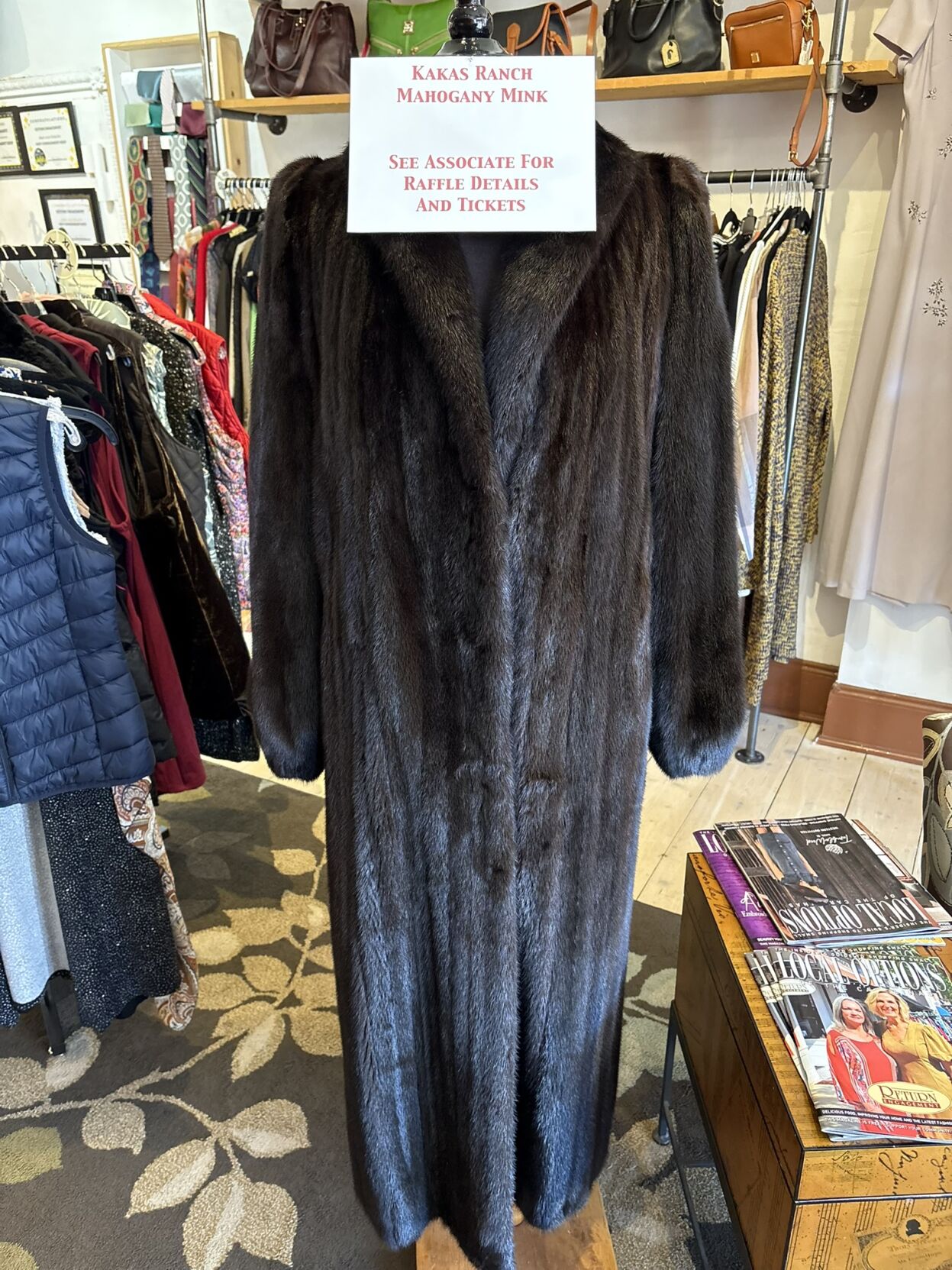 Aiken boutique raffling mink coat to help the homeless