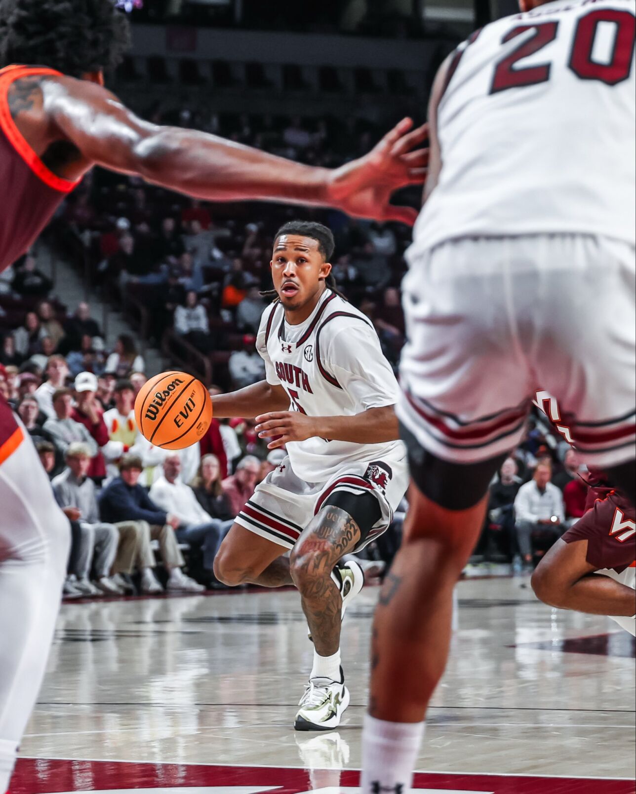 Gamecocks fall in overtime to Hokies in men's basketball
