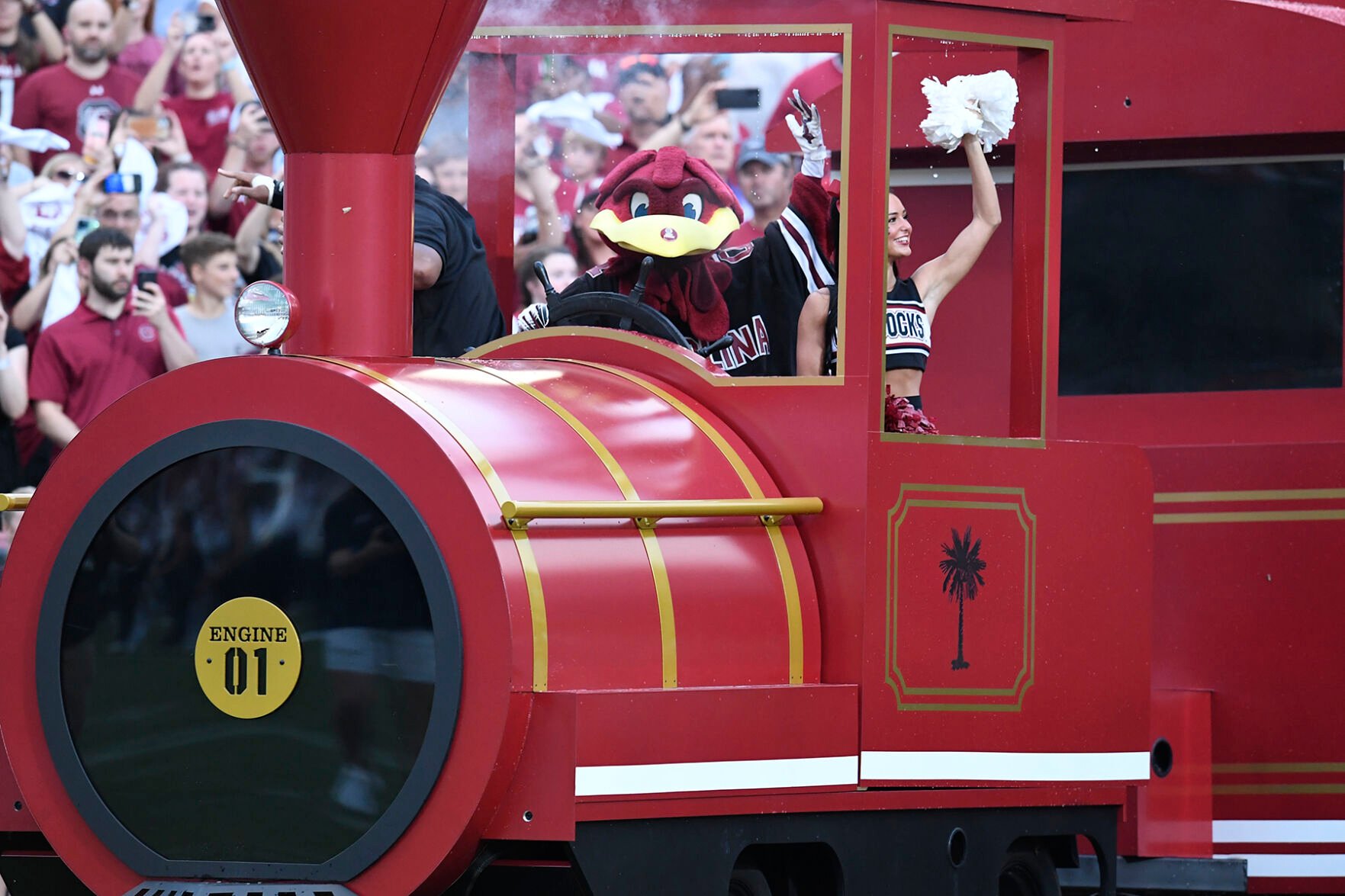 Gamecocks unveiled a new entrance for Cocky. Here's a look.