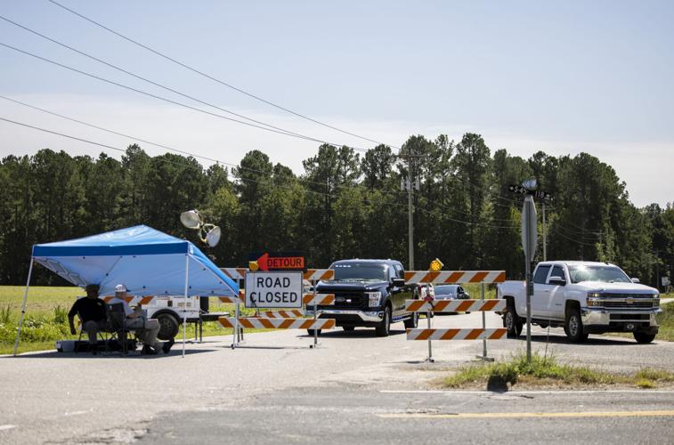 Mostly quiet day outside recovery effort for crashed F-35 in rural SC