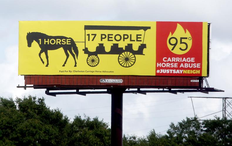 Charleston carriage companies demand 'Just Say Neigh' billboard come down