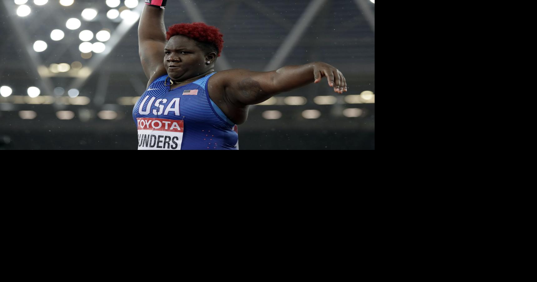 Raven Saunders, four-time NCAA champion from Burke High School, ends ...