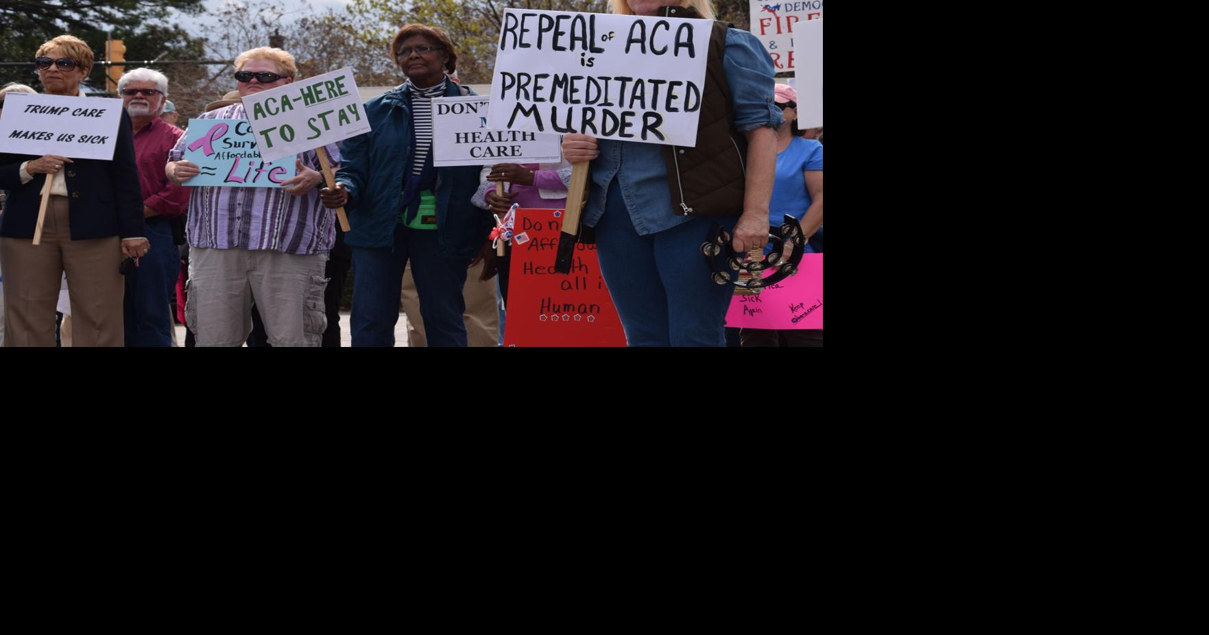 Locals share stories, support at health care rally