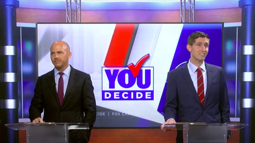 William Timmons and Adam Morgan duke it out in TV debate