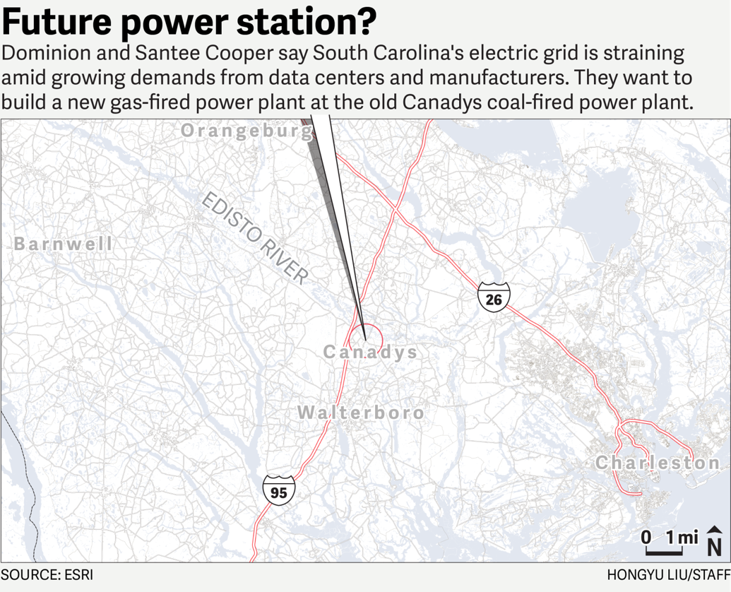 A secret gas pipeline map in SC surfaced at a barbecue joint
