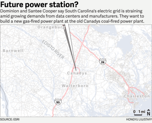 A secret gas pipeline map in SC surfaced at a barbecue joint