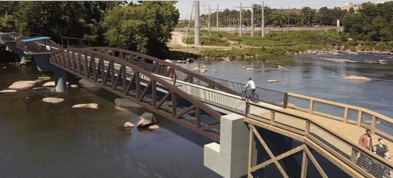Saluda Pedestrian Bridge still on schedule, expected 2025