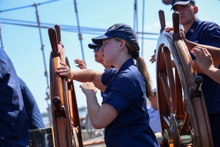 Coast Guard Eagle tall ship docks in Charleston