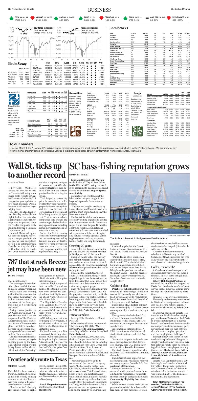 Page B2 | E‑Paper – The Post and Courier | Full Digital SC’s Top Newspaper