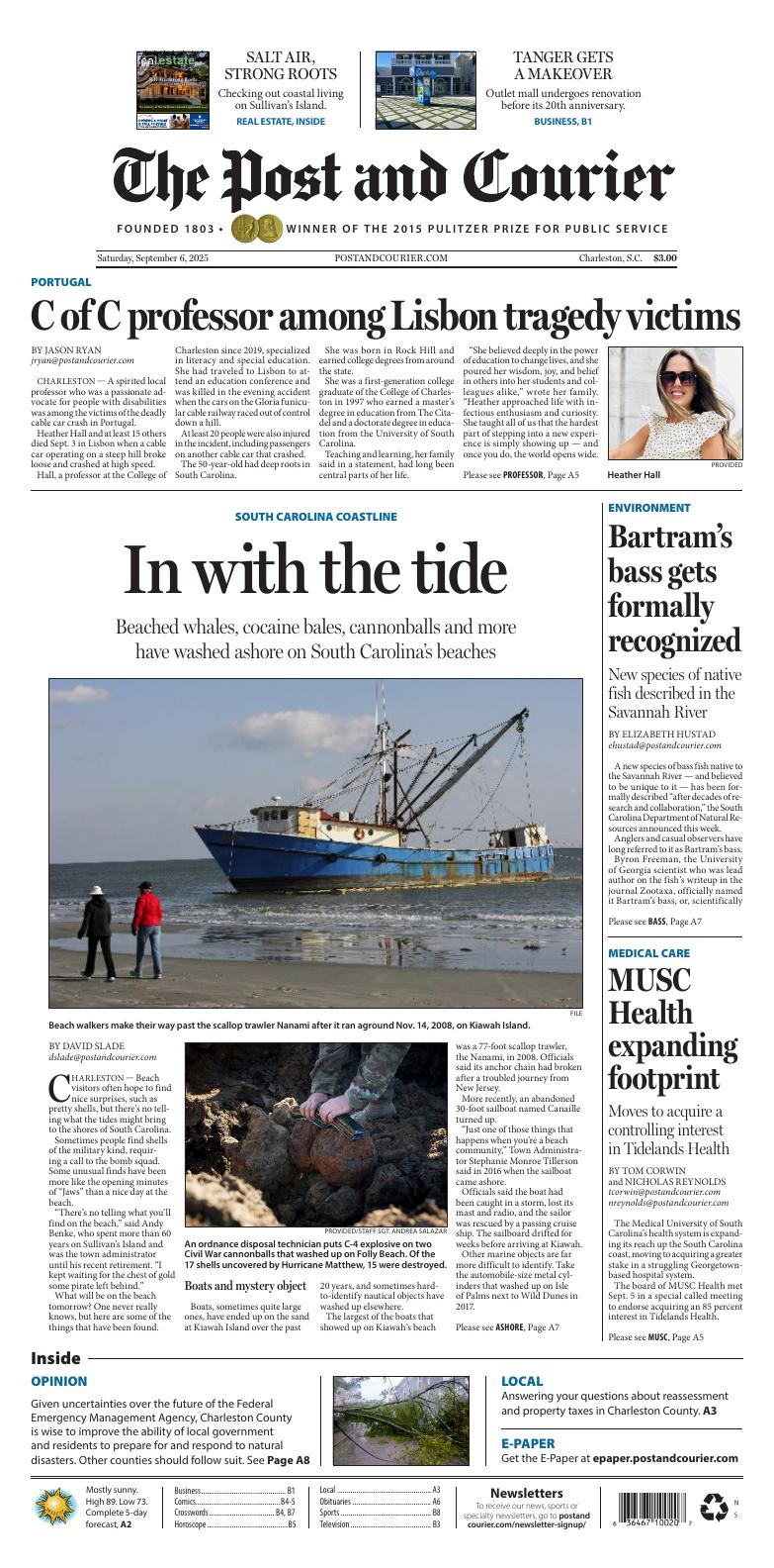 Page A1 | E‑Paper – The Post and Courier | Full Digital SC’s Top Newspaper