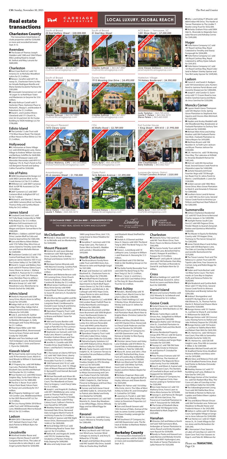 Page C10 | E‑Paper – The Post and Courier | Full Digital SC’s Top Newspaper