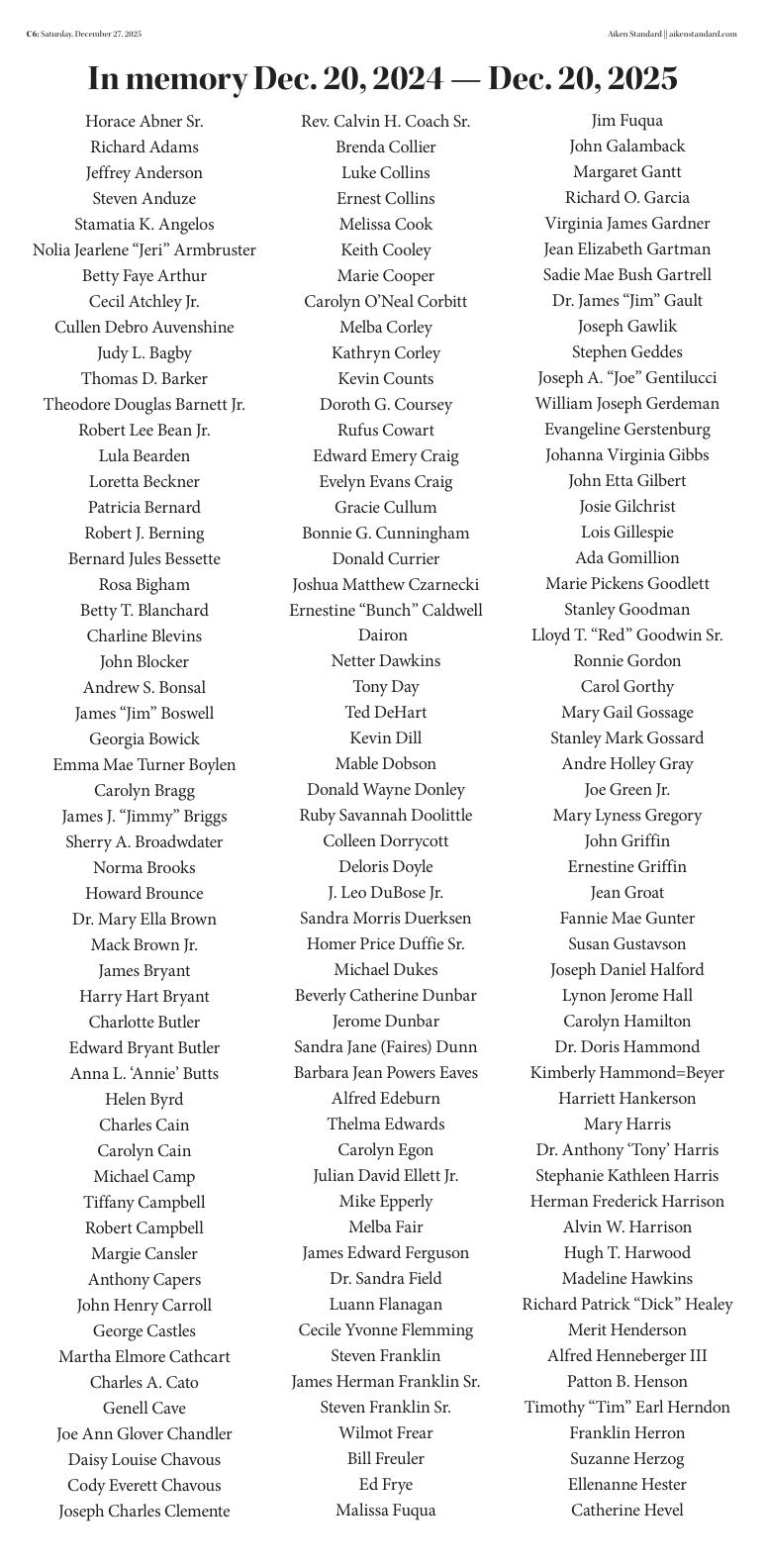 Page C6 | Aiken Standard ePaper