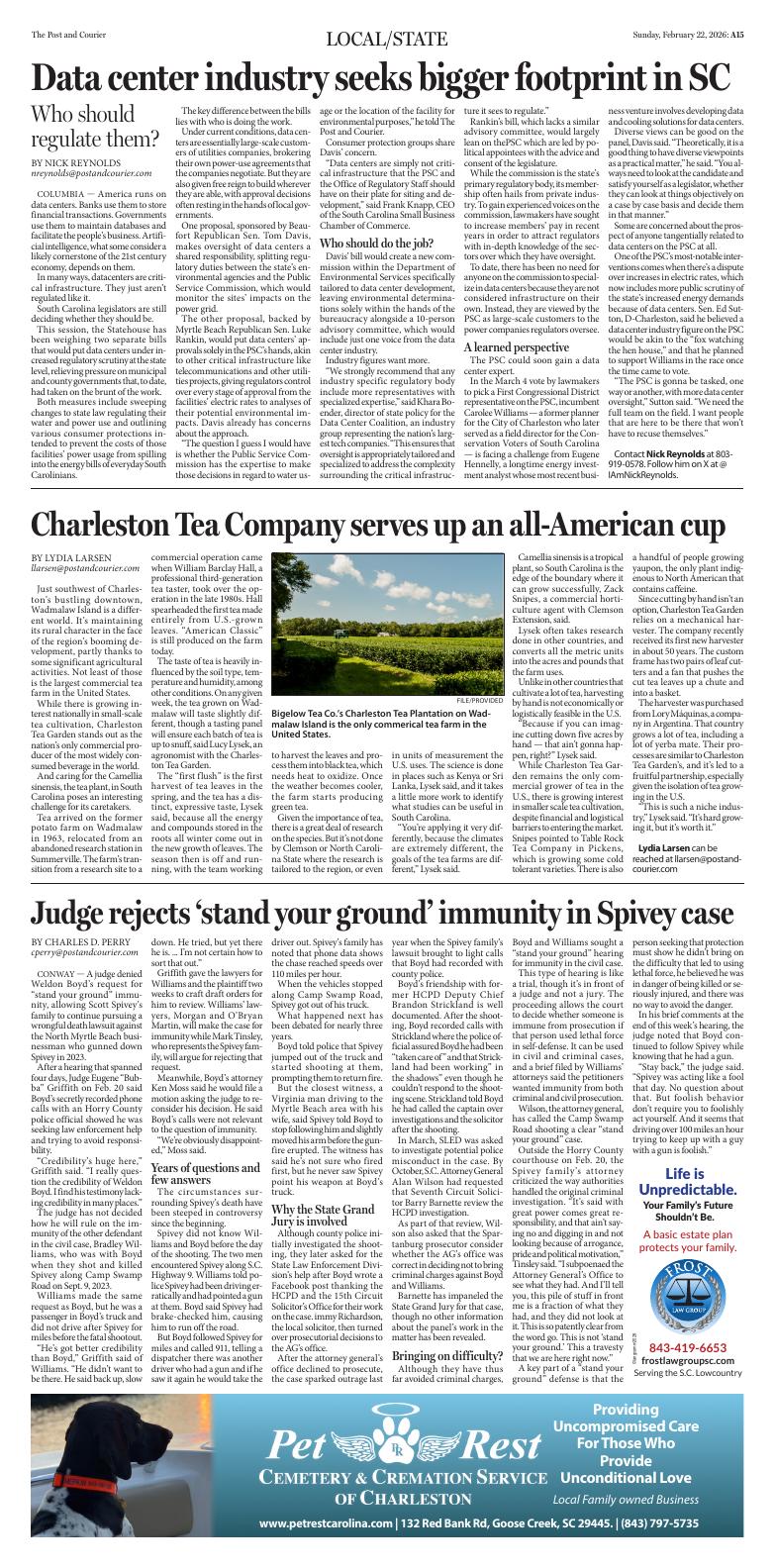Page A15 | E‑Paper – The Post and Courier | Full Digital SC’s Top Newspaper