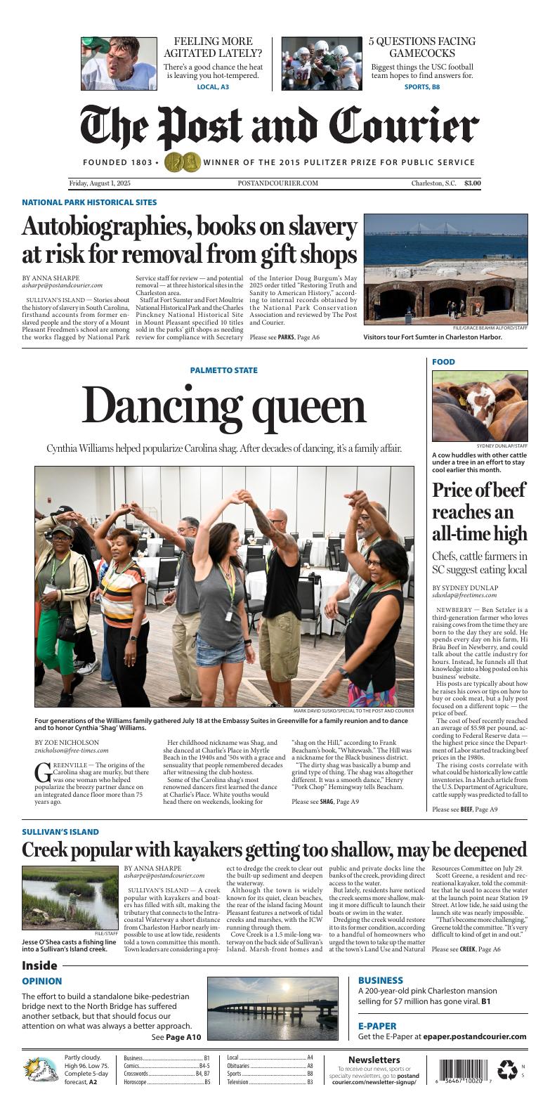 Page A1 | E‑Paper – The Post and Courier | Full Digital SC’s Top Newspaper