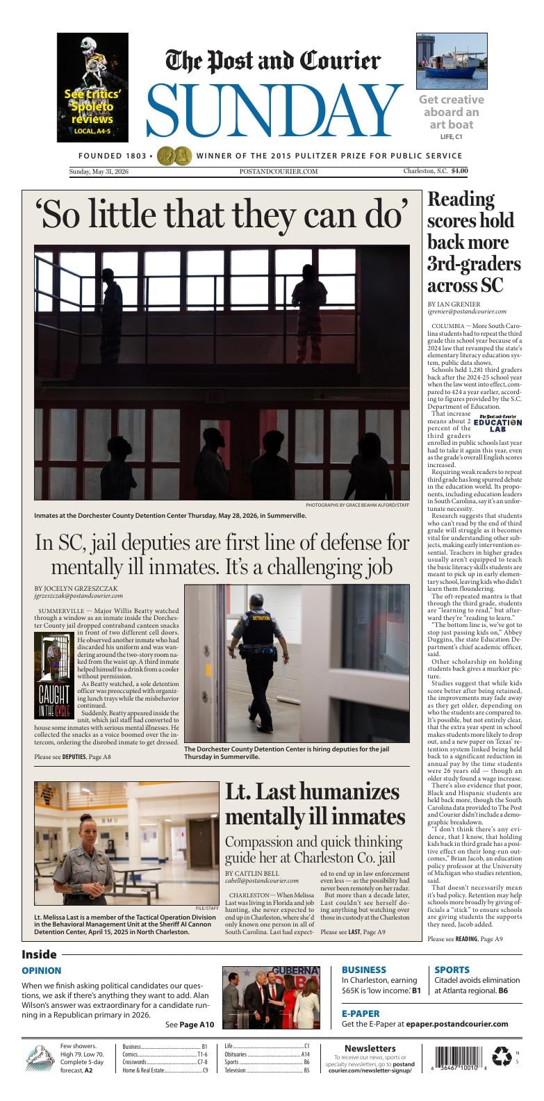 Page A1 | E‑Paper – The Post and Courier | Full Digital SC’s Top Newspaper