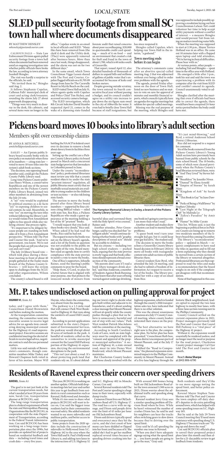 Page A5 | E‑Paper – The Post and Courier | Full Digital SC’s Top Newspaper