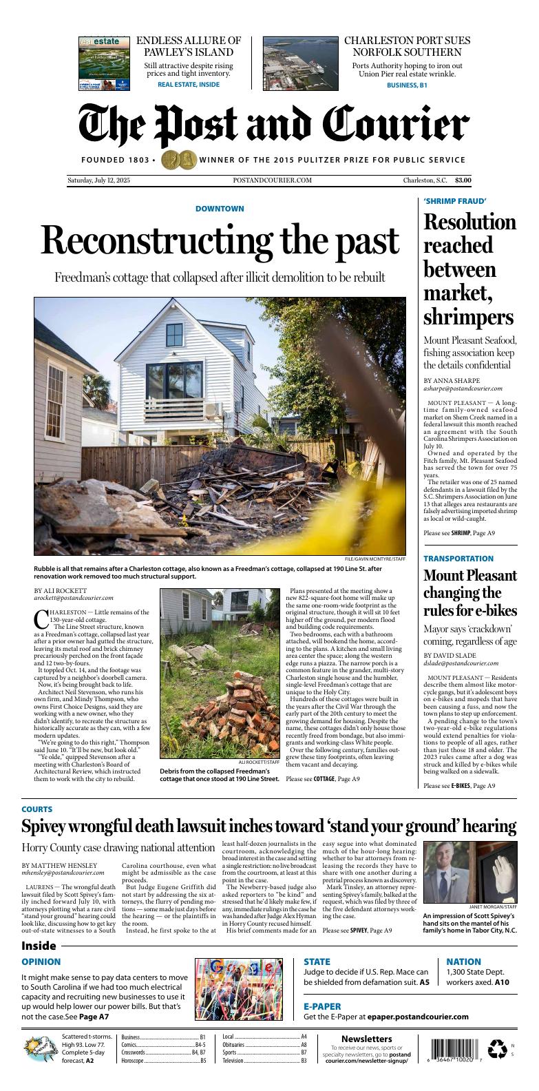 Page A1 | E‑Paper – The Post and Courier | Full Digital SC’s Top Newspaper