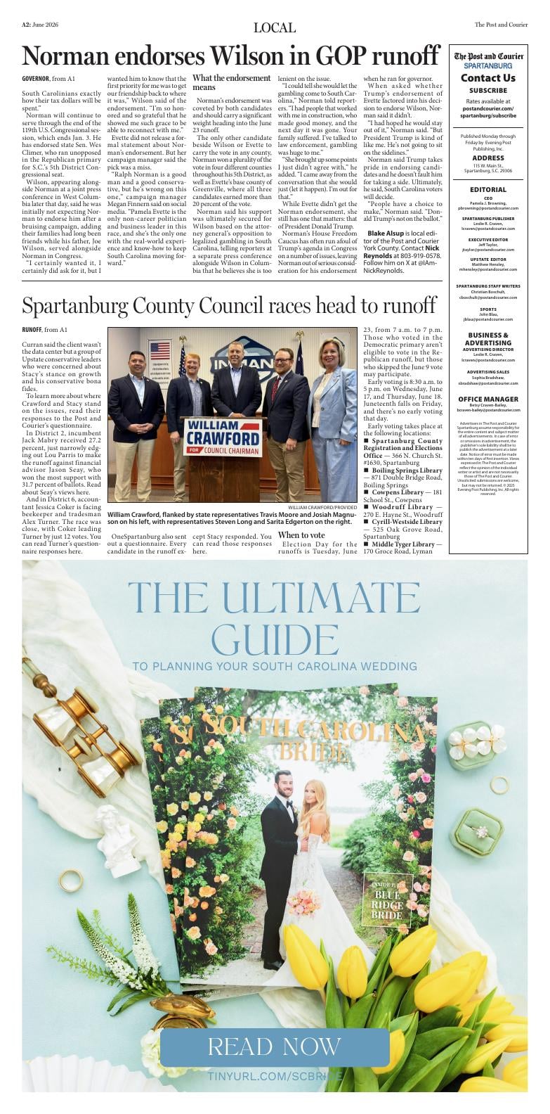 Page A2 | The Post and Courier Spartanburg E-Paper