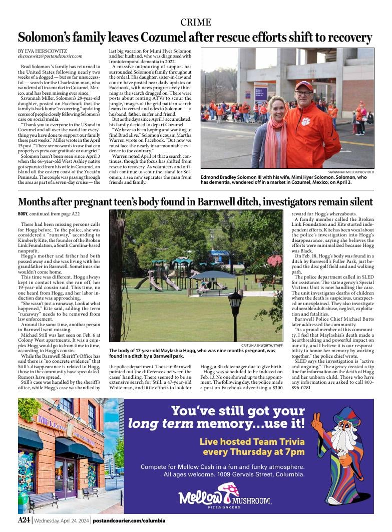 Page A24 | Free Times E-Edition or E-Paper | postandcourier.com