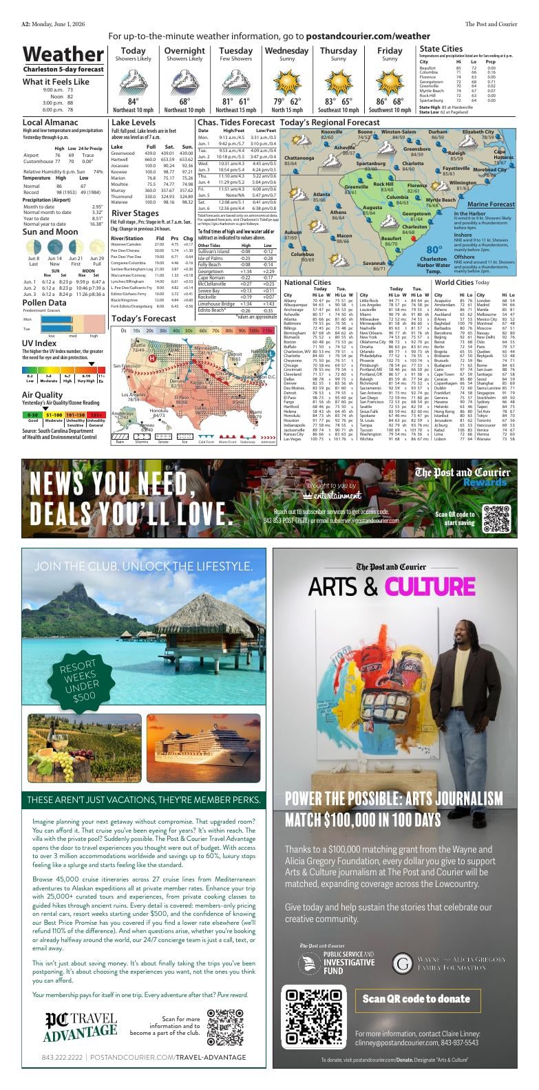 Page A2 | E‑Paper – The Post and Courier | Full Digital SC’s Top Newspaper