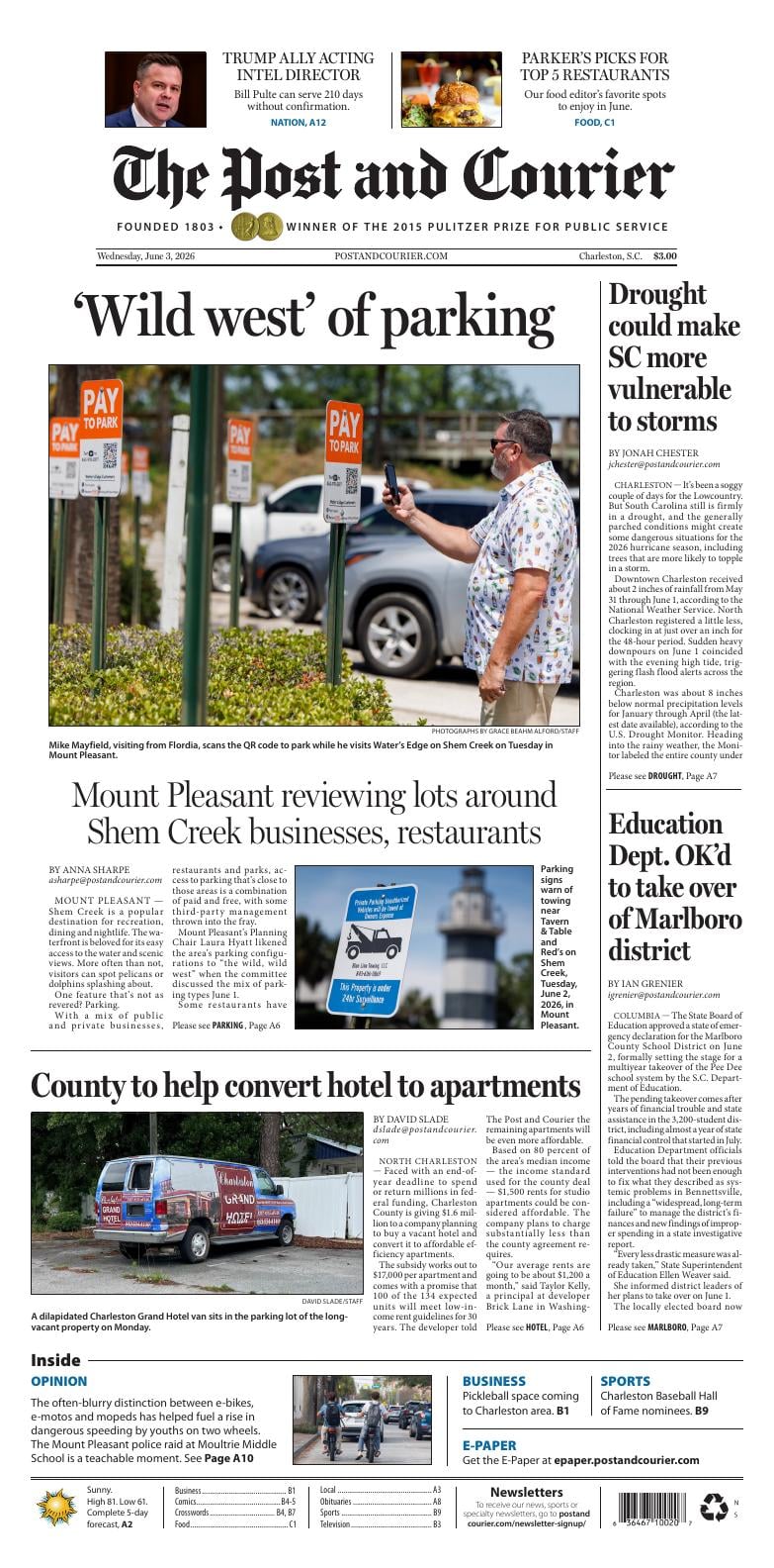 Page A1 | E‑Paper – The Post and Courier | Full Digital SC’s Top Newspaper