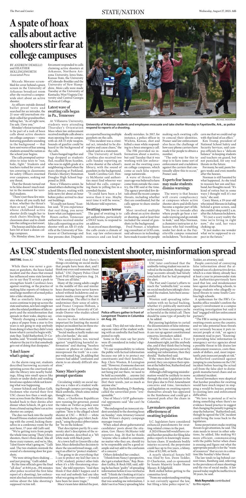 Page A15 | E‑Paper – The Post and Courier | Full Digital SC’s Top Newspaper