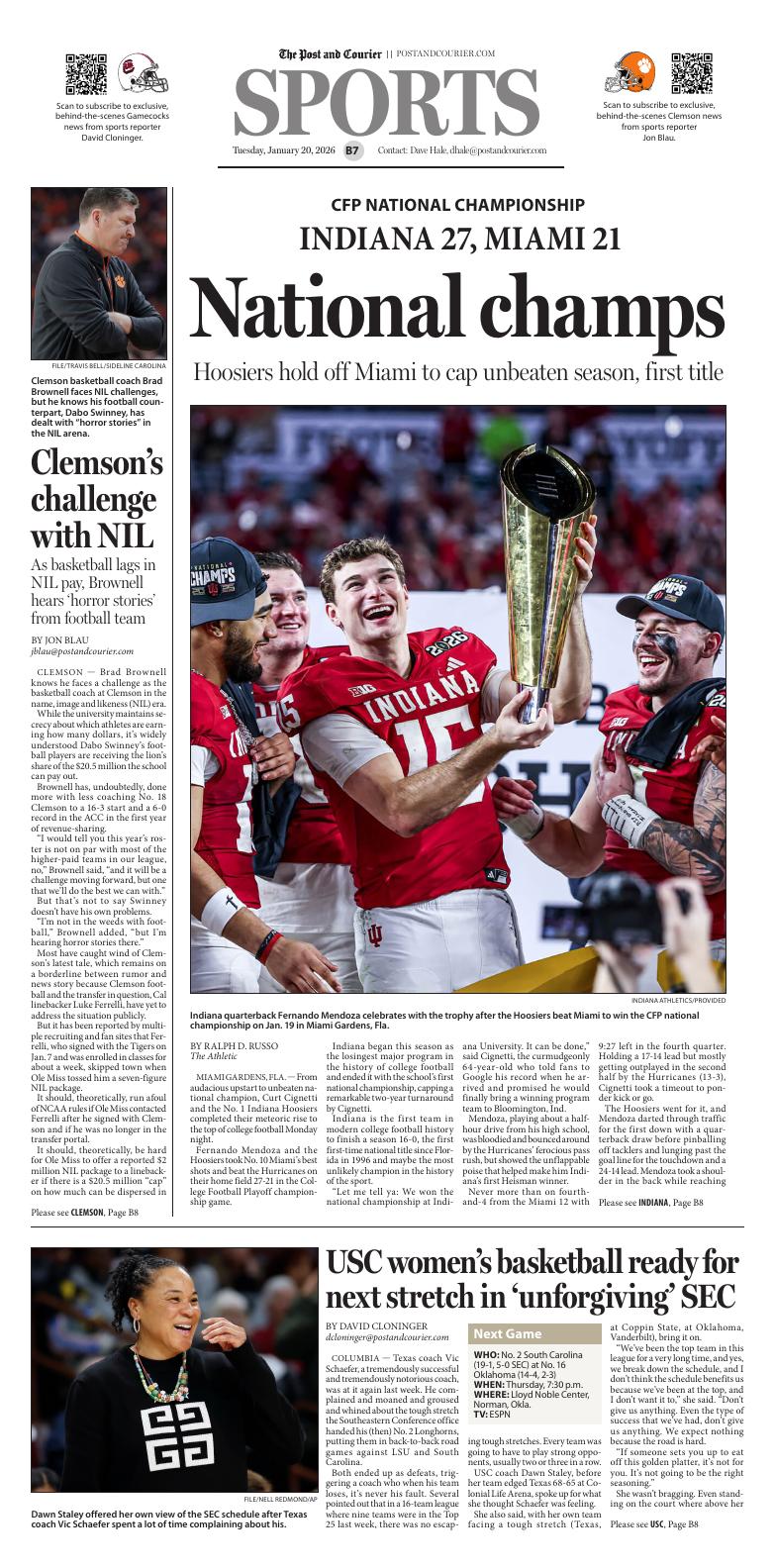 Page B7 | E‑Paper – The Post and Courier | Full Digital SC’s Top Newspaper