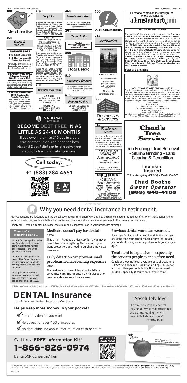 Page B7 | Aiken Standard ePaper