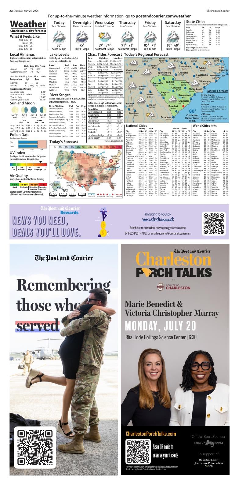 Page A2 | E‑Paper – The Post and Courier | Full Digital SC’s Top Newspaper
