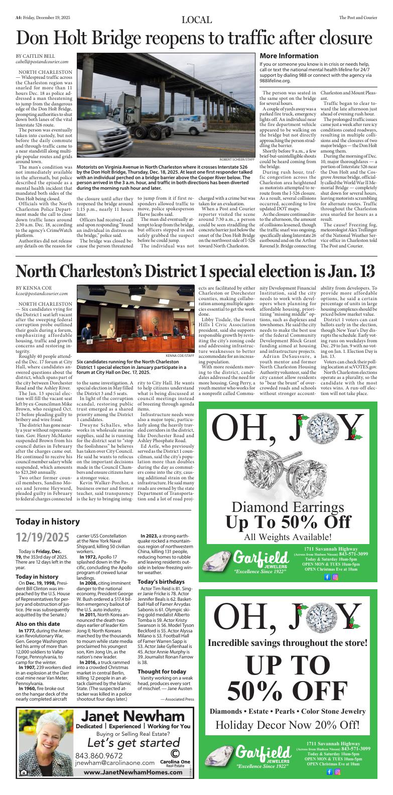 Page A4 | E‑Paper – The Post and Courier | Full Digital SC’s Top Newspaper
