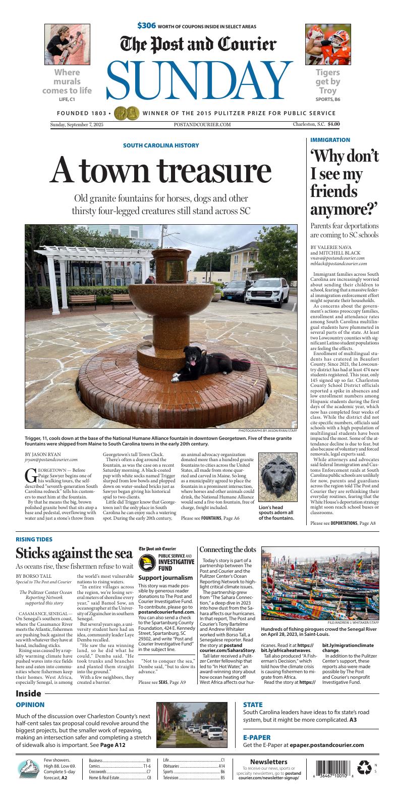 Page A1 | E‑Paper – The Post and Courier | Full Digital SC’s Top Newspaper