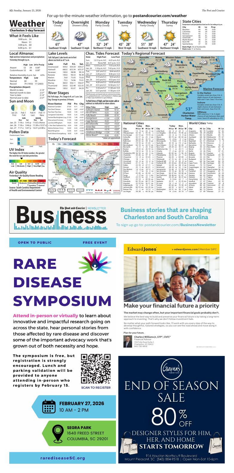 Page A2 | E‑Paper – The Post and Courier | Full Digital SC’s Top Newspaper