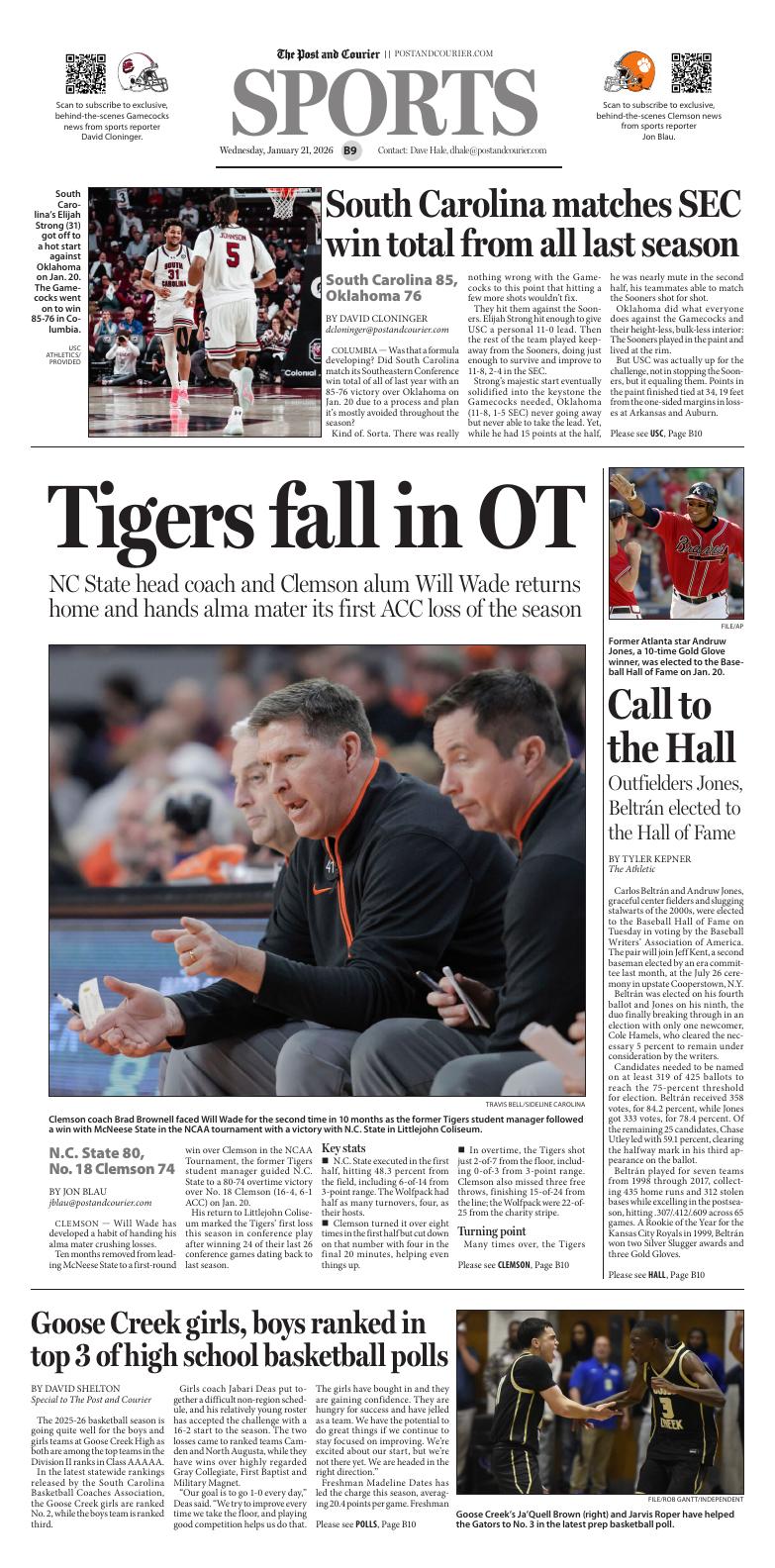 Page B9 | E‑Paper – The Post and Courier | Full Digital SC’s Top Newspaper