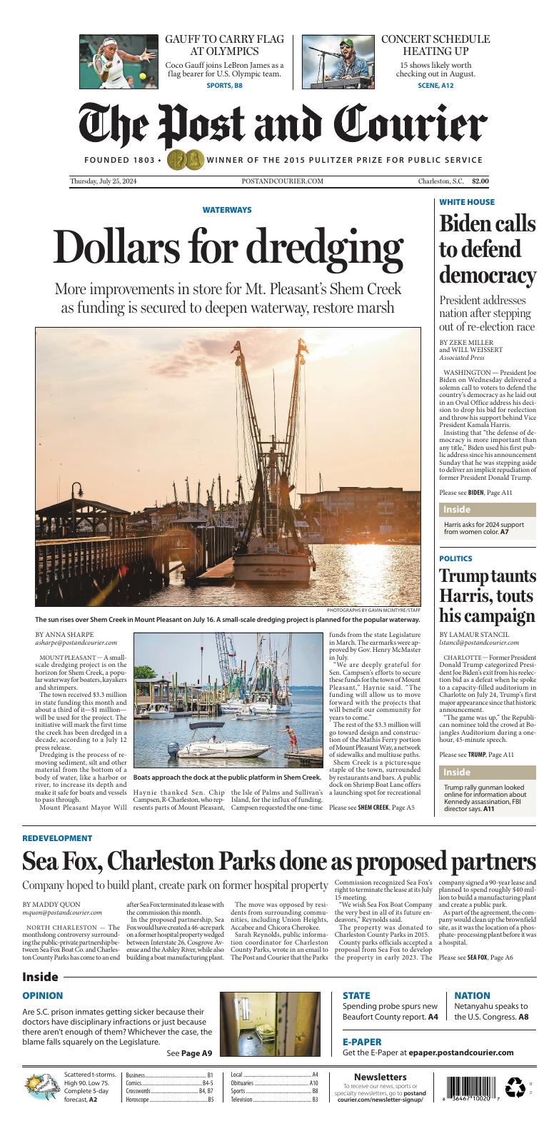 Page A1 | E‑Paper – The Post and Courier | Full Digital SC’s Top Newspaper