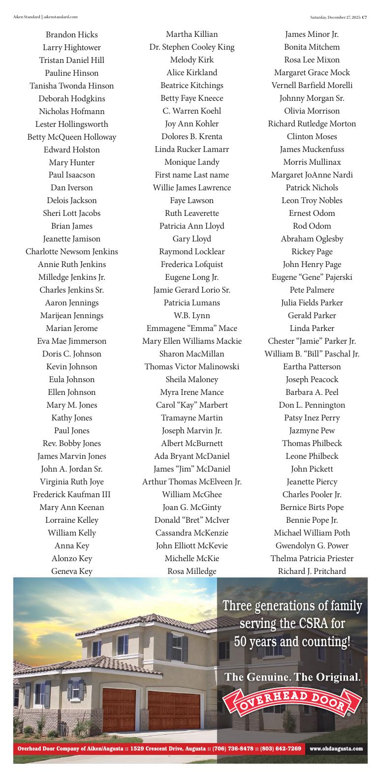 Page C7 | Aiken Standard ePaper