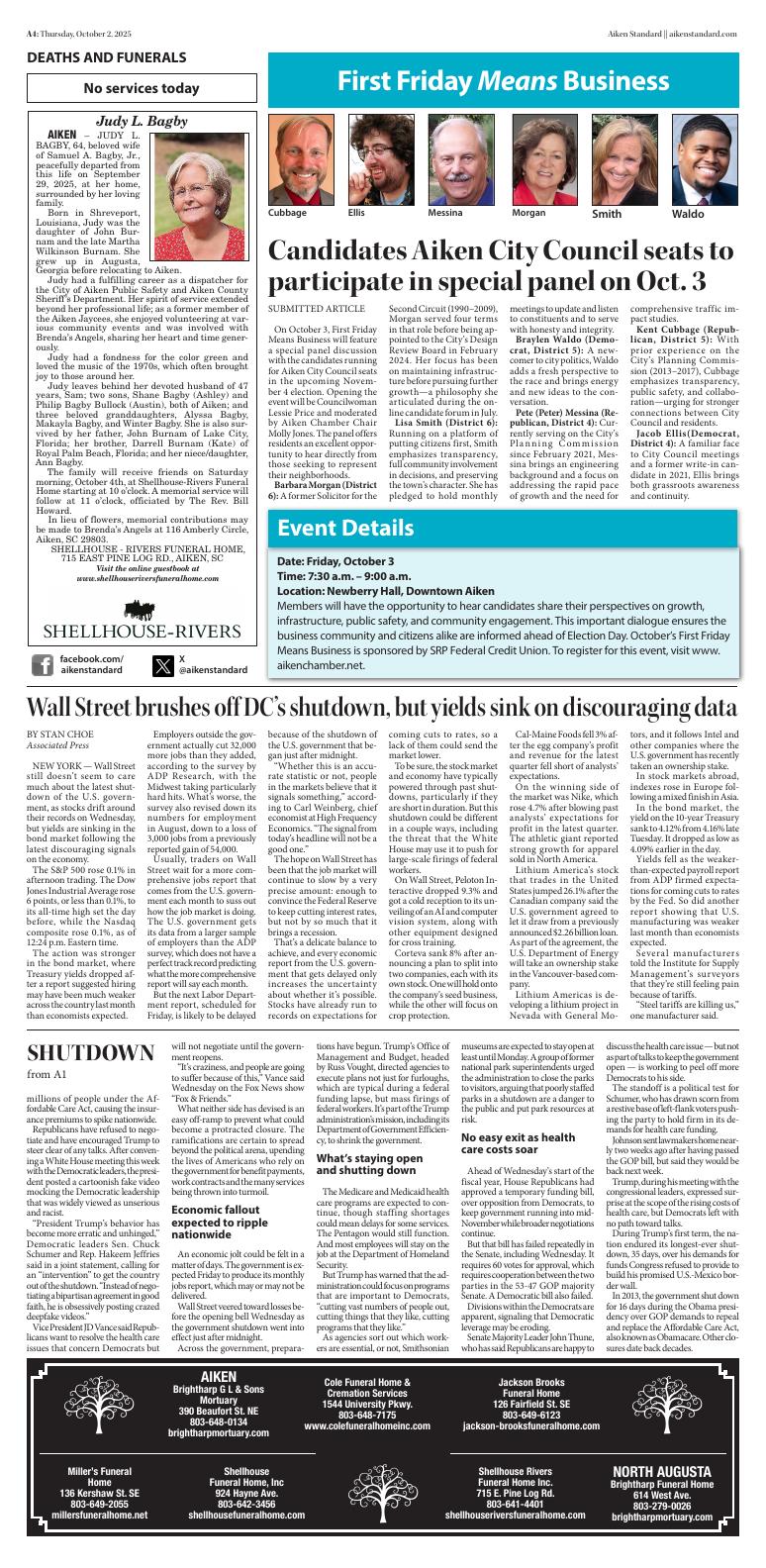 Page A4 | Aiken Standard ePaper