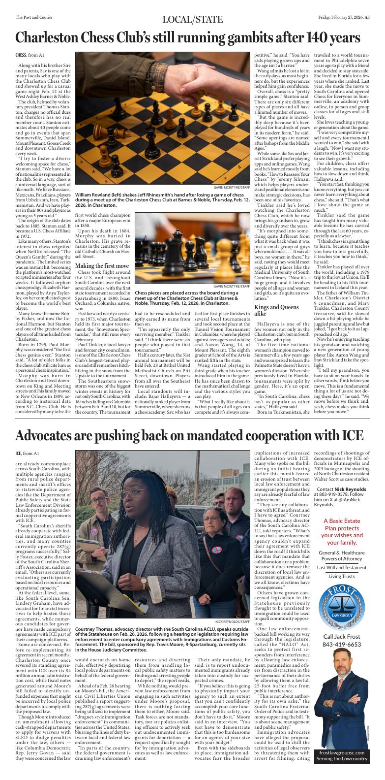 Page A5 | E‑Paper – The Post and Courier | Full Digital SC’s Top Newspaper