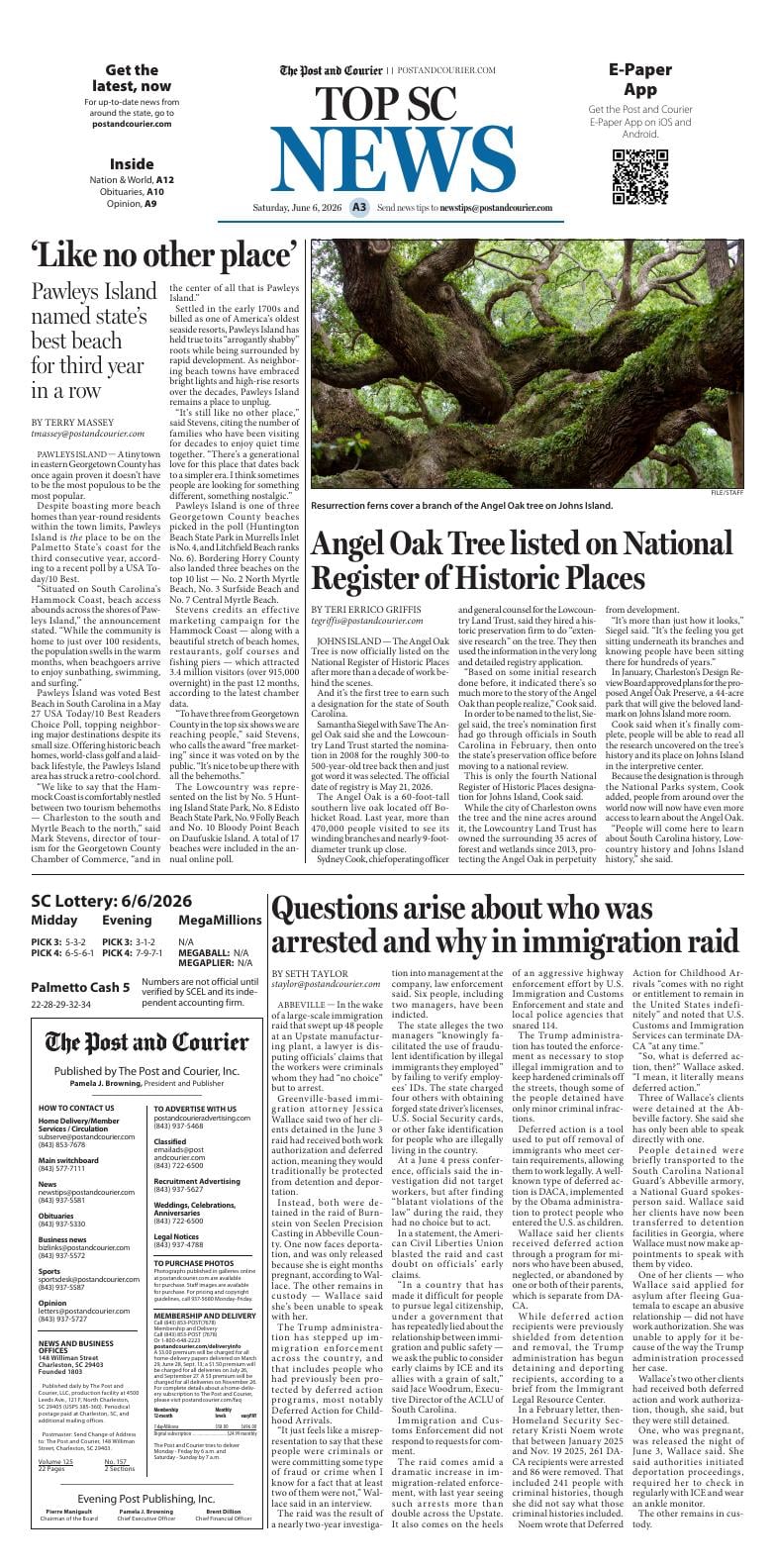 Page A3 | E‑Paper – The Post and Courier | Full Digital SC’s Top Newspaper