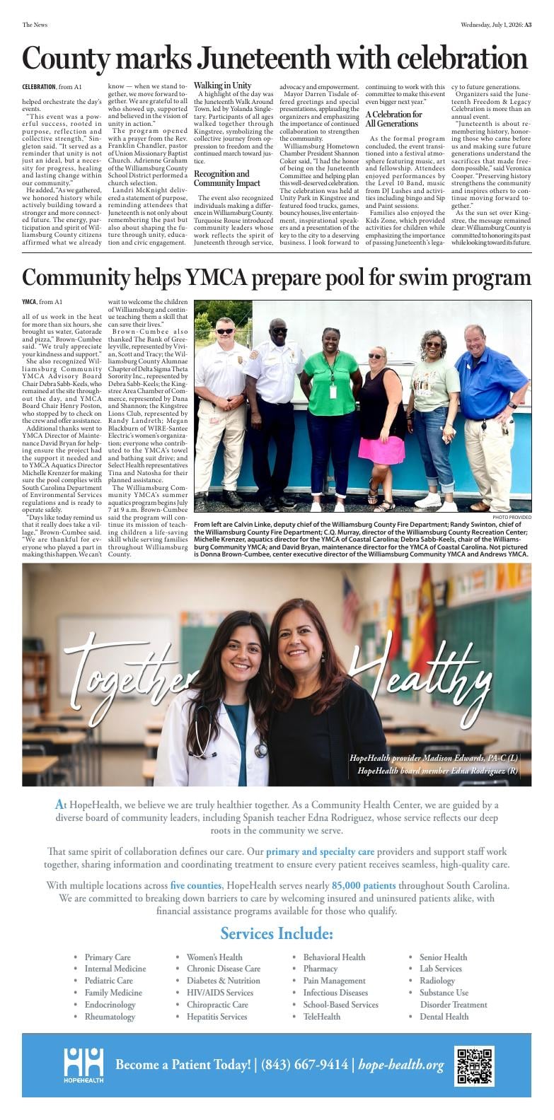 Page A3 | Kingstree News E-Paper
