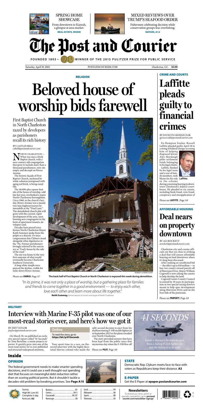 Page A1 | E‑Paper – The Post and Courier | Full Digital SC’s Top Newspaper