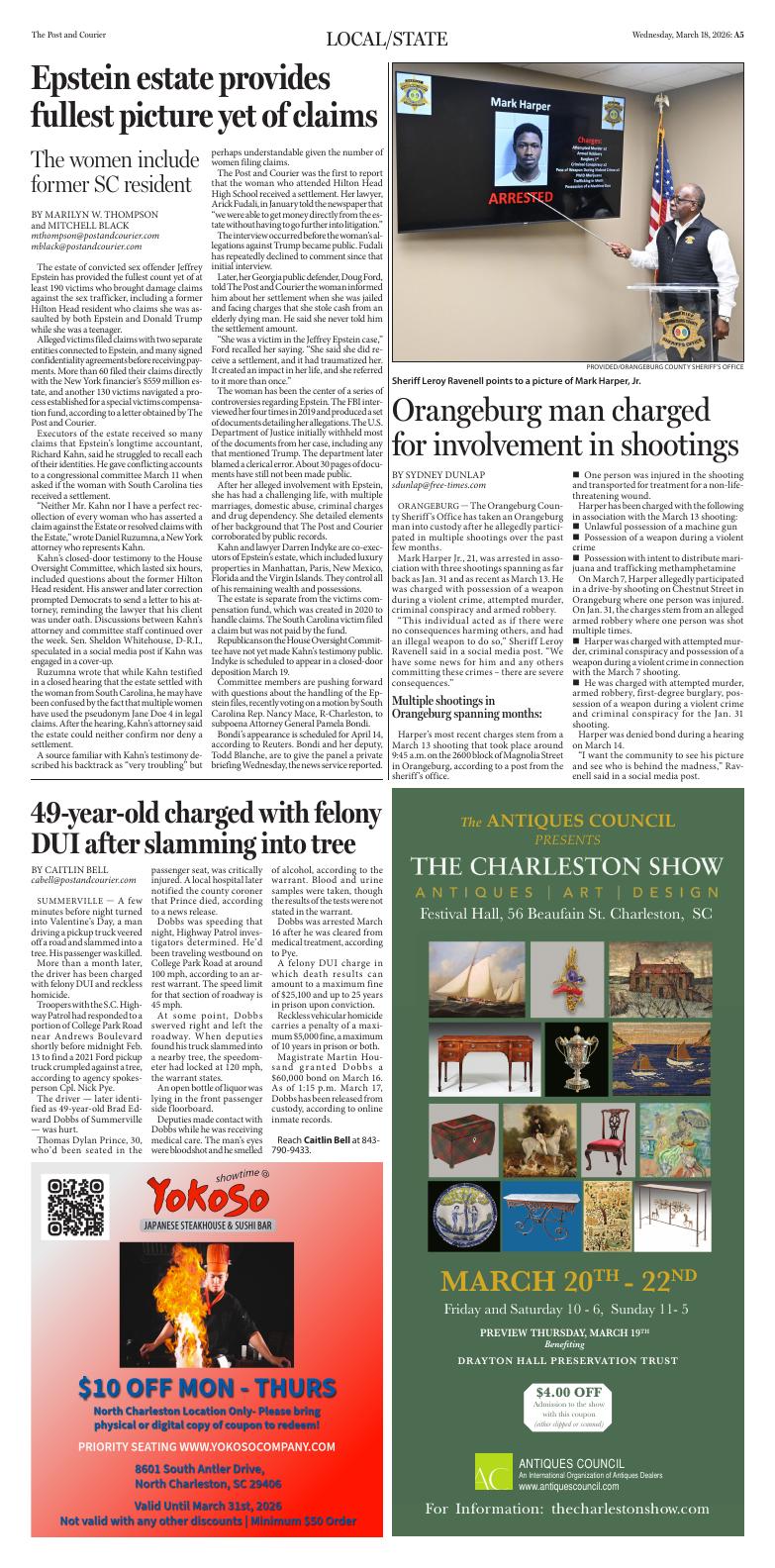 Page A5 | E‑Paper – The Post and Courier | Full Digital SC’s Top Newspaper