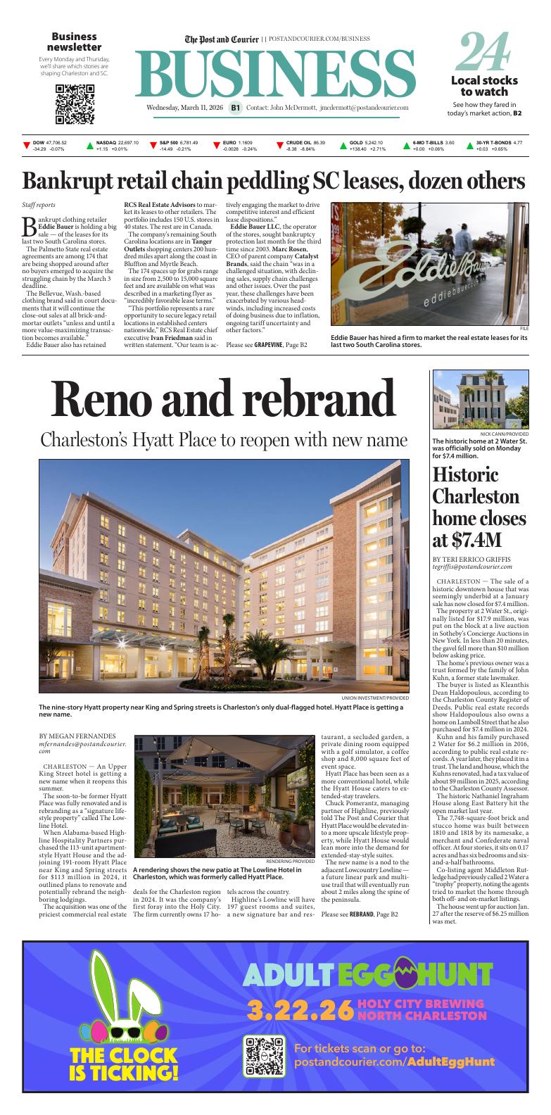 Page B1 | E‑Paper – The Post and Courier | Full Digital SC’s Top Newspaper