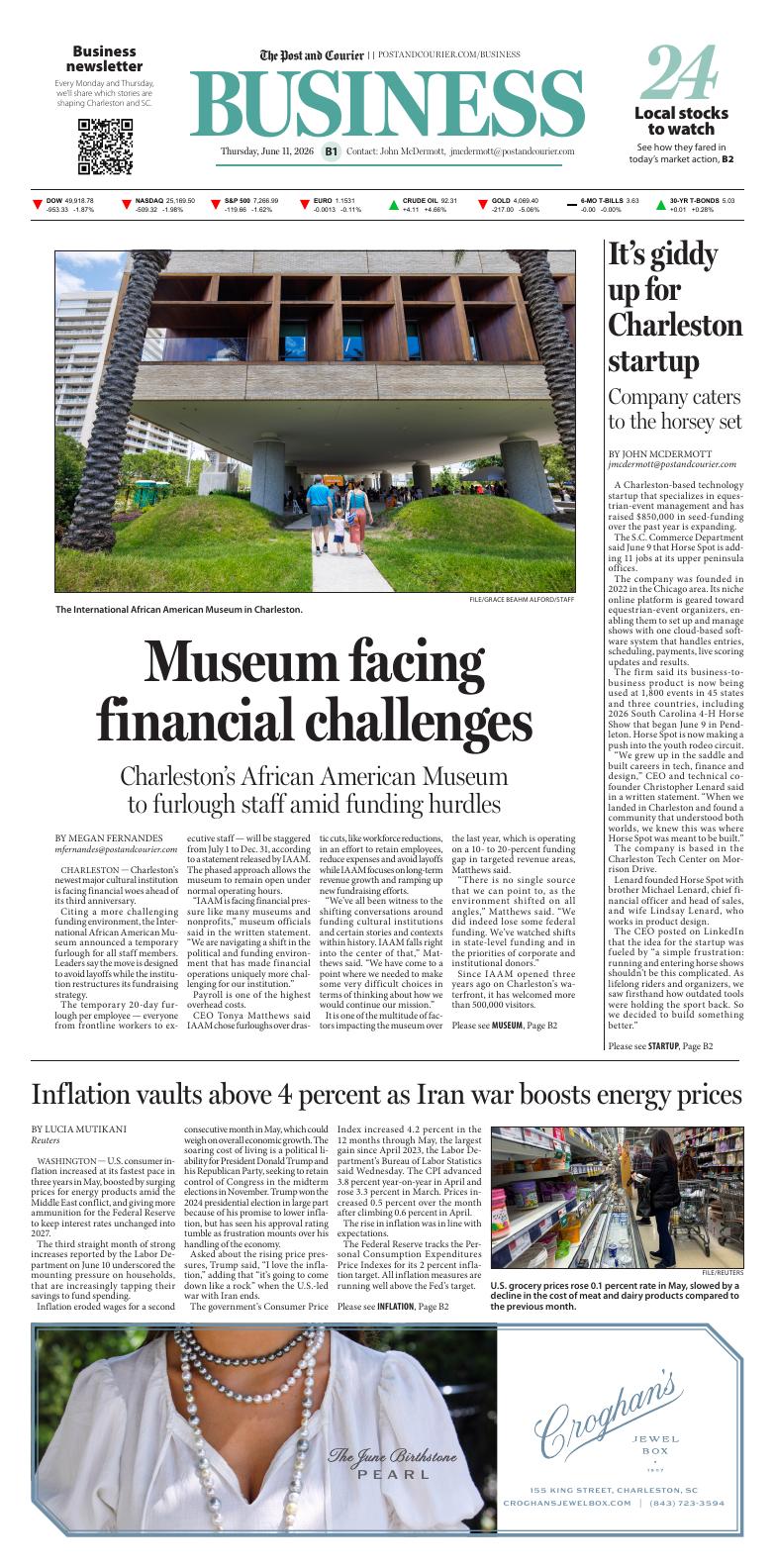 Page B1 | E‑Paper – The Post and Courier | Full Digital SC’s Top Newspaper