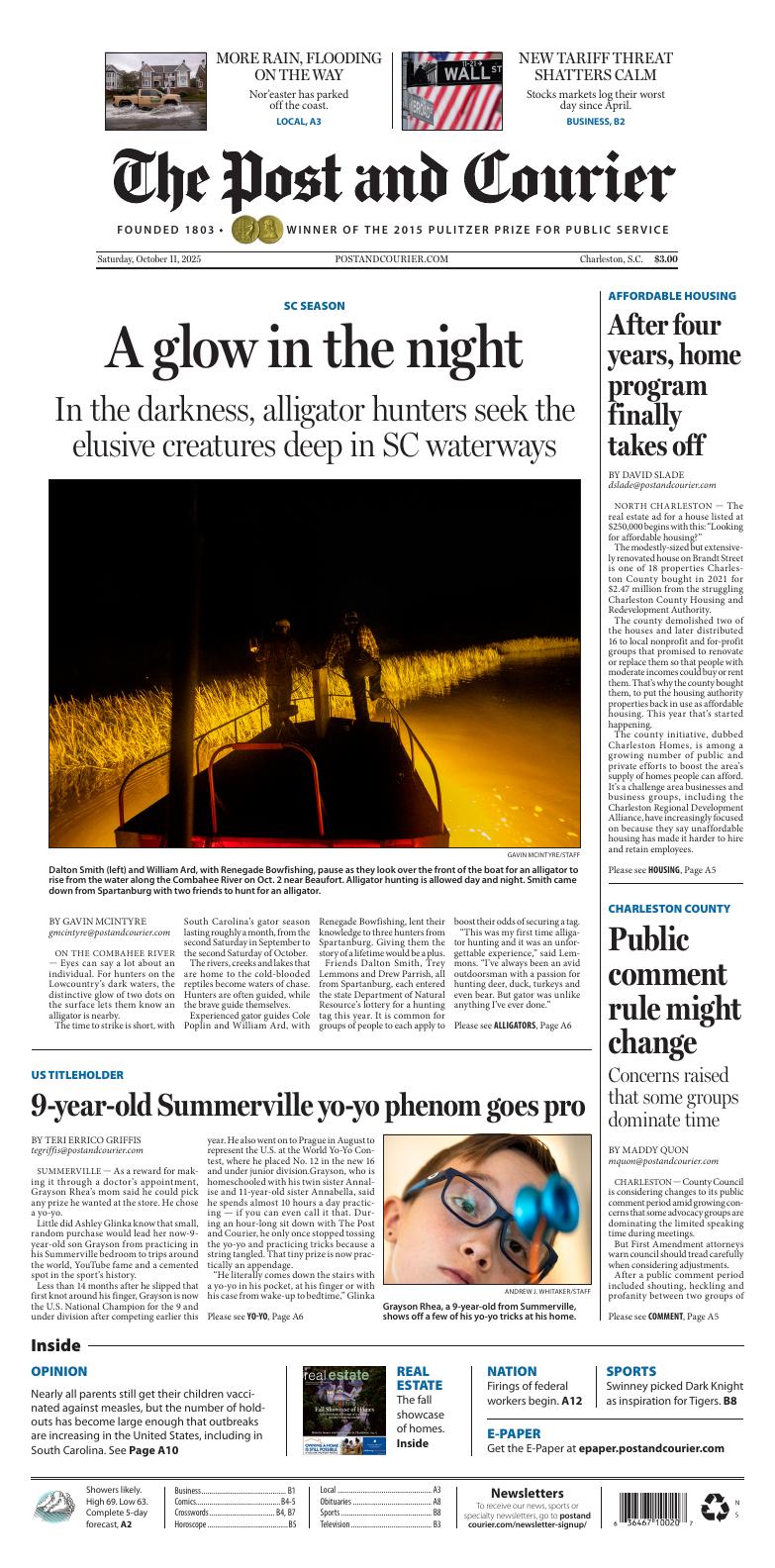 Page A1 | E‑Paper – The Post and Courier | Full Digital SC’s Top Newspaper