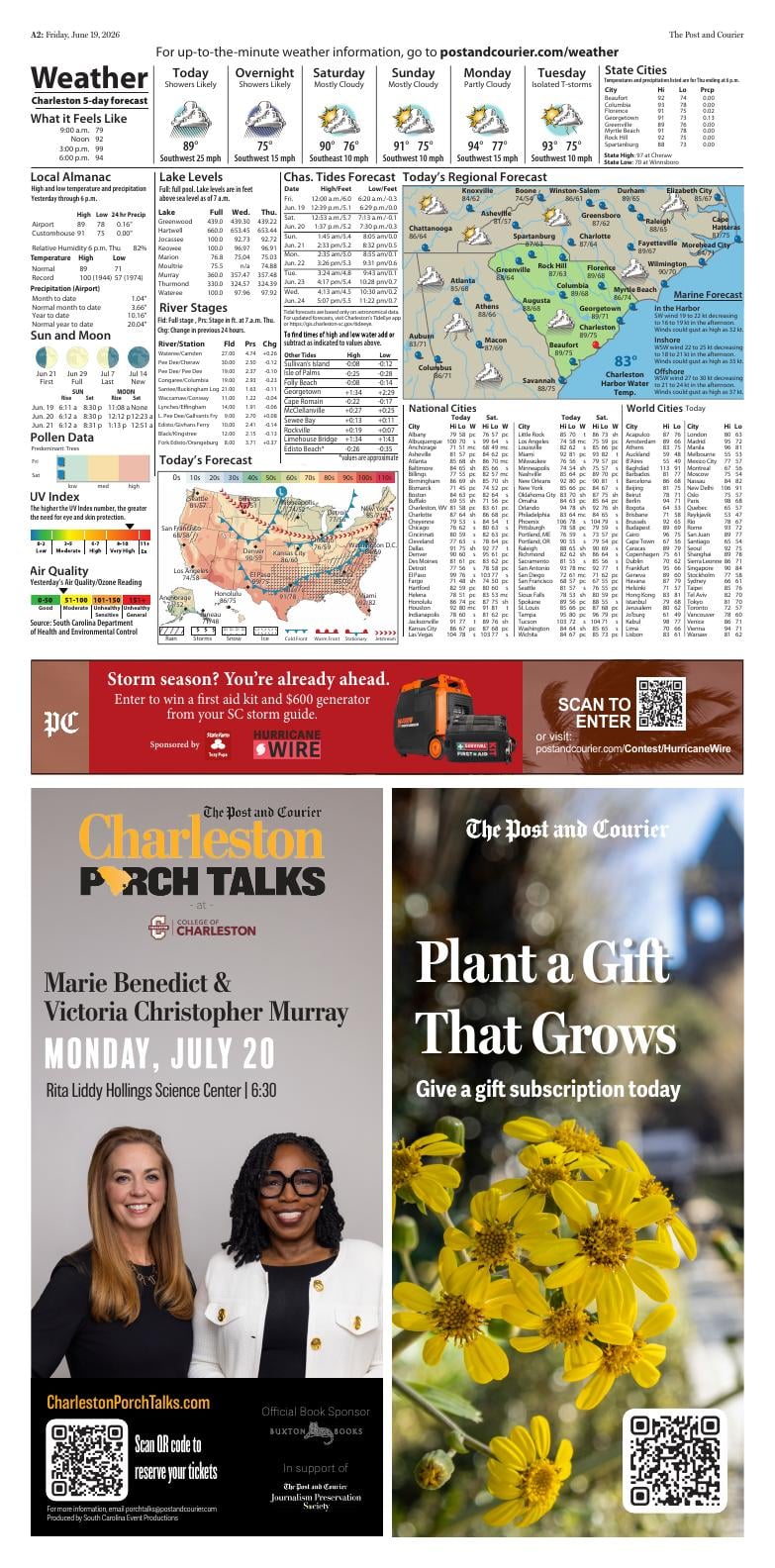 Page A2 | E‑Paper – The Post and Courier | Full Digital SC’s Top Newspaper