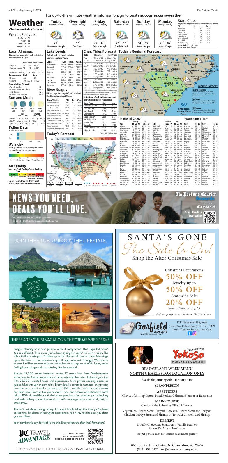 Page A2 | E‑Paper – The Post and Courier | Full Digital SC’s Top Newspaper