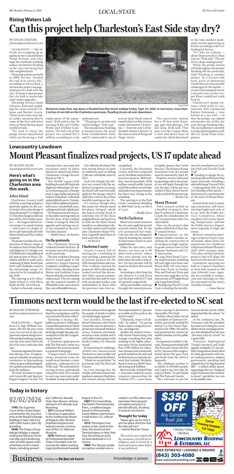 Page A4 | E‑Paper – The Post and Courier | Full Digital SC’s Top Newspaper