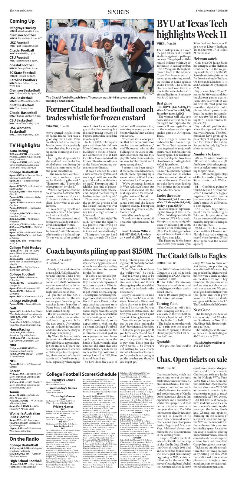 Page B9 | E‑Paper – The Post and Courier | Full Digital SC’s Top Newspaper