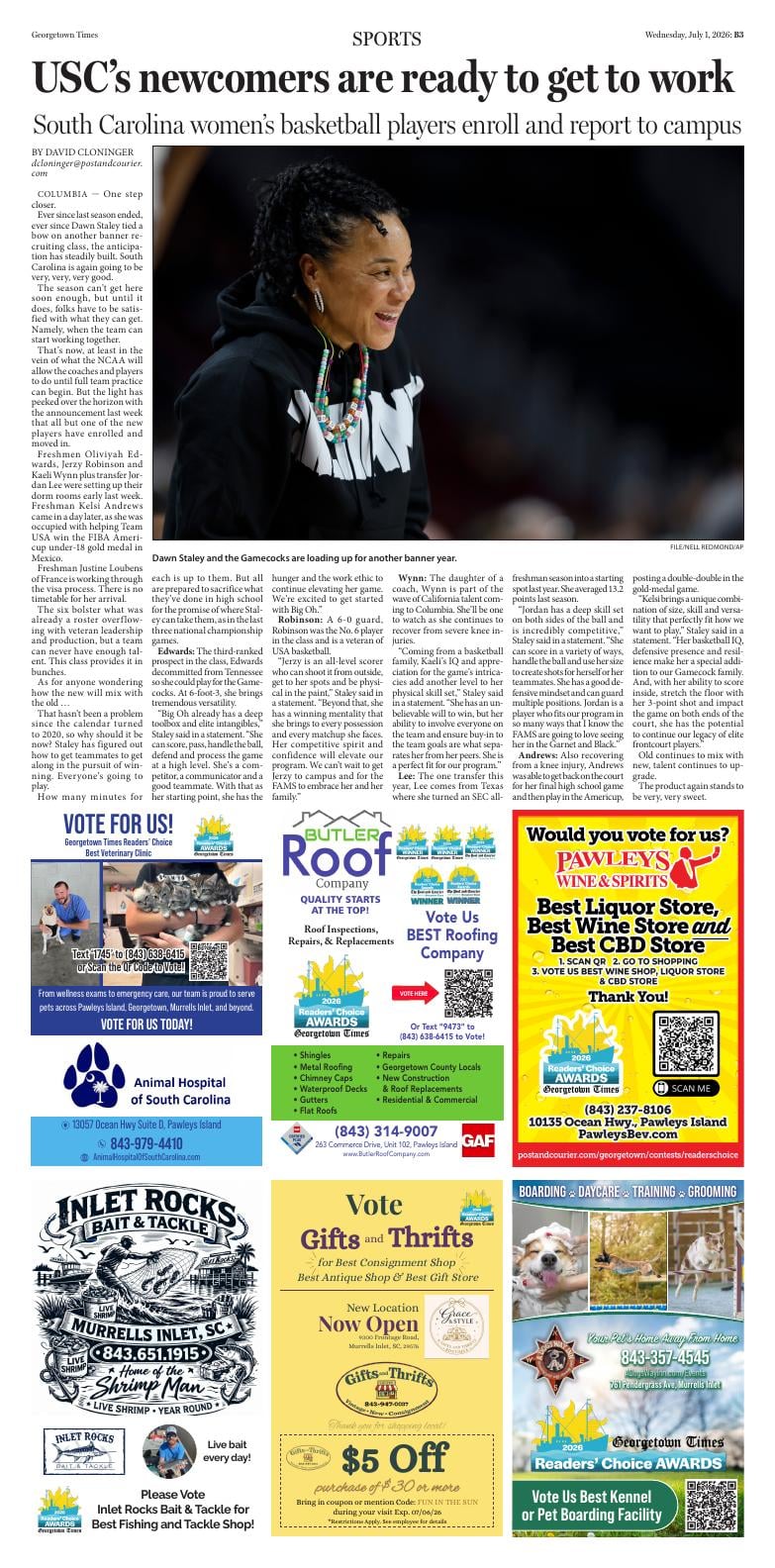 Page B3 | The Georgetown Times E-Edition or E-Paper