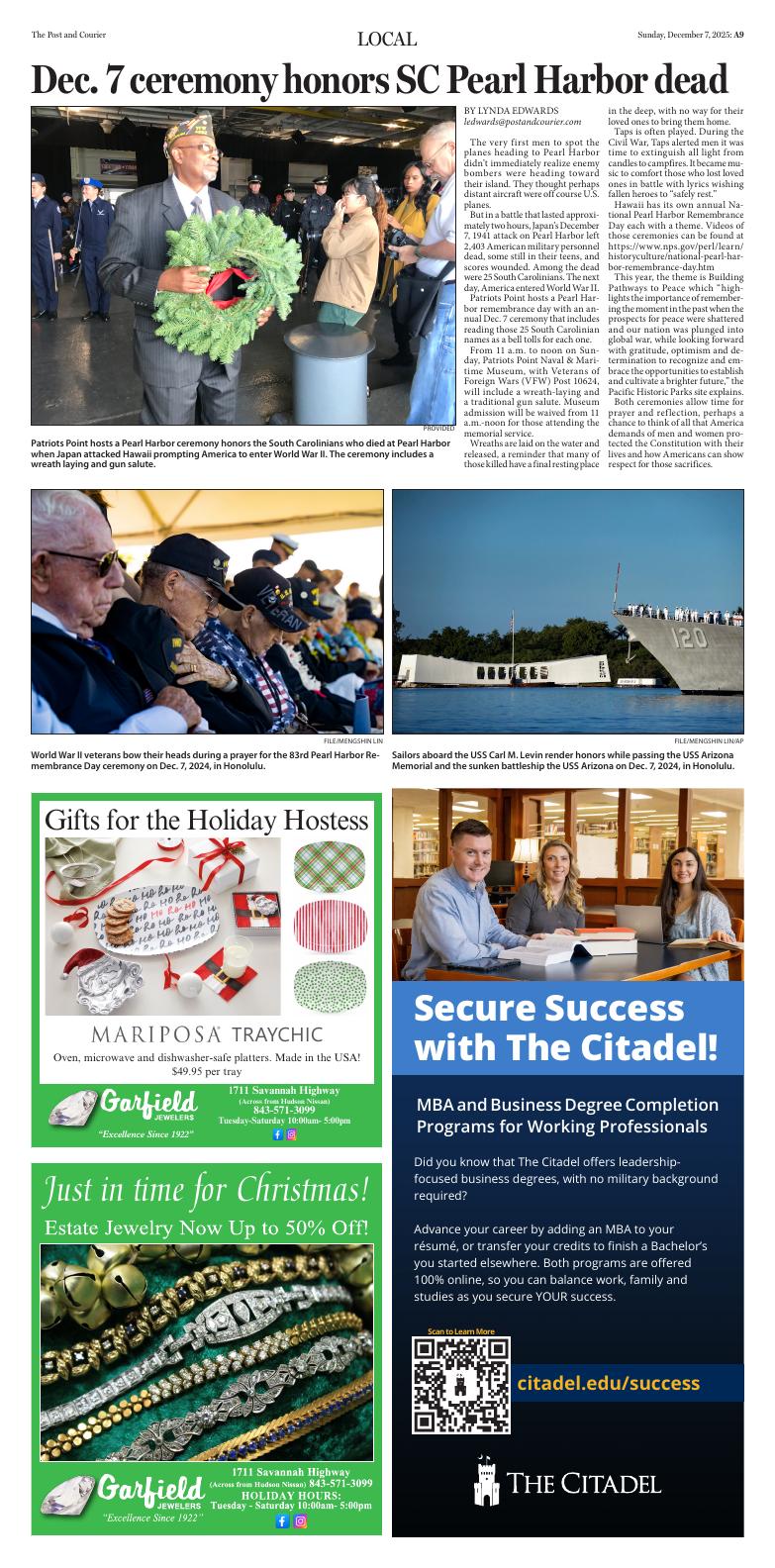 Page A9 | E‑Paper – The Post and Courier | Full Digital SC’s Top Newspaper